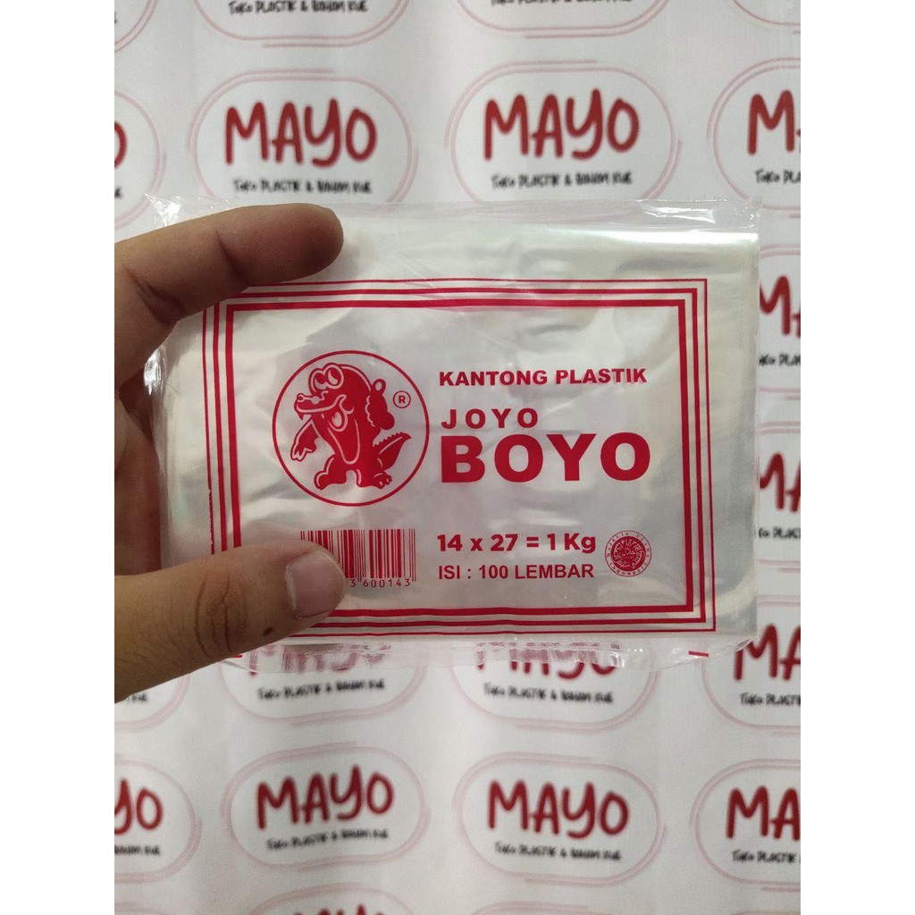 Jual PLASTIK BENING 1KG (14X27) MERK BOYO | Shopee Indonesia
