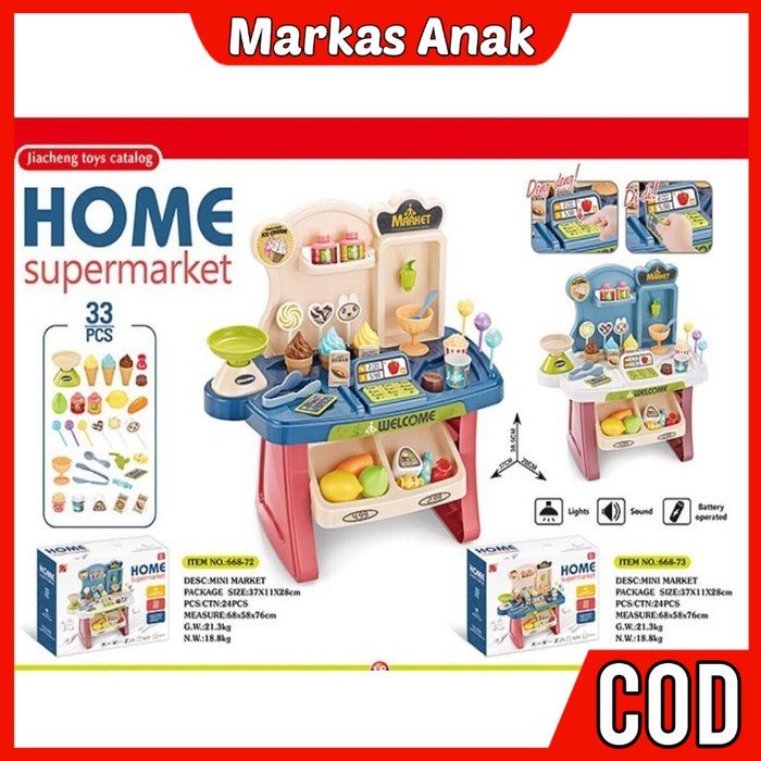 Jual Mainan Anak Anak Umur 3 4 5 6 Tahun rak kasir kasiran Jualan ...