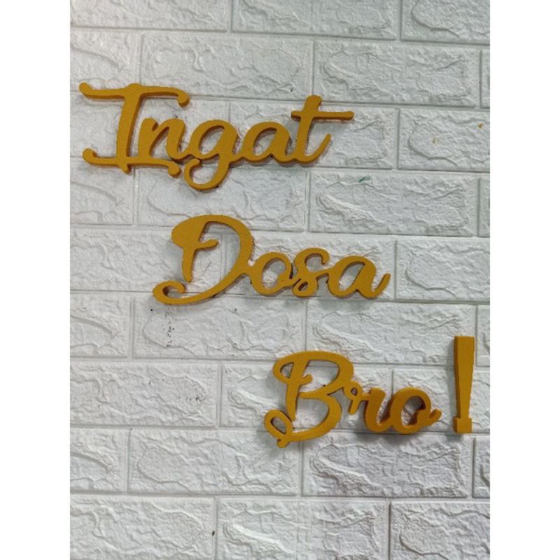 Jual Tulisan Kayu Timbul costum/Tulisan Timbul costum Wooden Craft ...