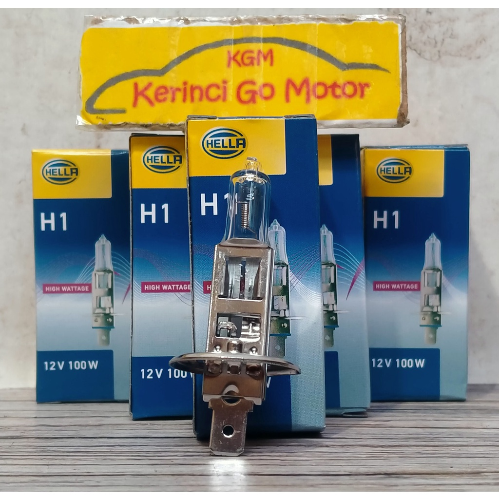 Jual Hella H1 12 Volt 100 Watt 8GH 178 555 914 Bohlam Halogen Mobil ...