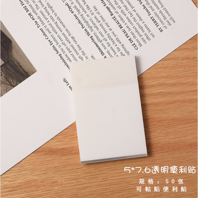 Jual Kertas Transparan Sticky Note Transparan Untuk Jiplak Gambar ...