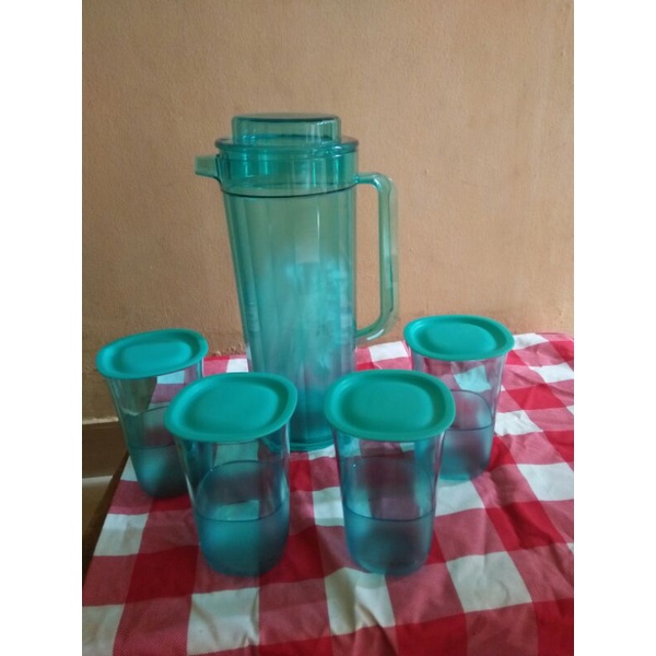 Jual water colour pitcher set gelas | Shopee Indonesia