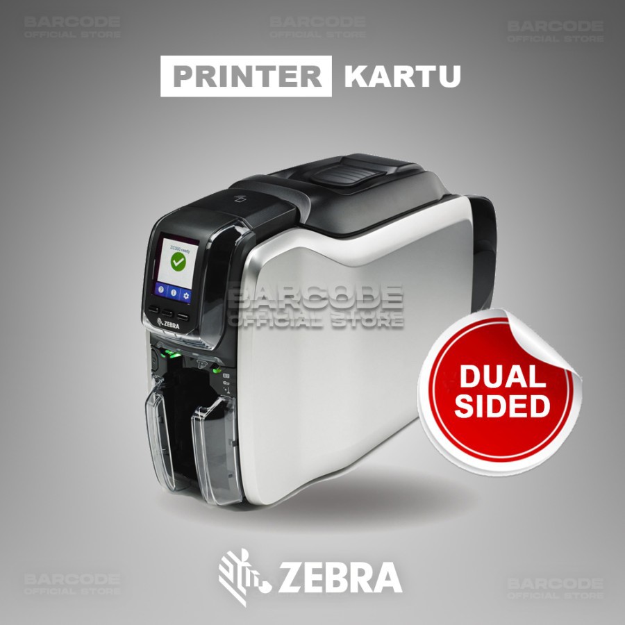 Jual ZEBRA ZC300 ID Card Printer Dual-Sided with USB + Ethernet LAN | Shopee Indonesia