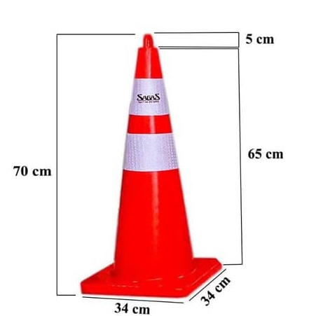 Jual Traffic Cone Alas Merah SAGAS - 70 cm | Shopee Indonesia