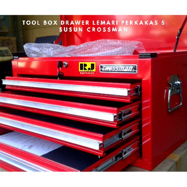 Jual Tool Box Drawer Lemari Perkakas 5 Susun Crossman | Shopee Indonesia