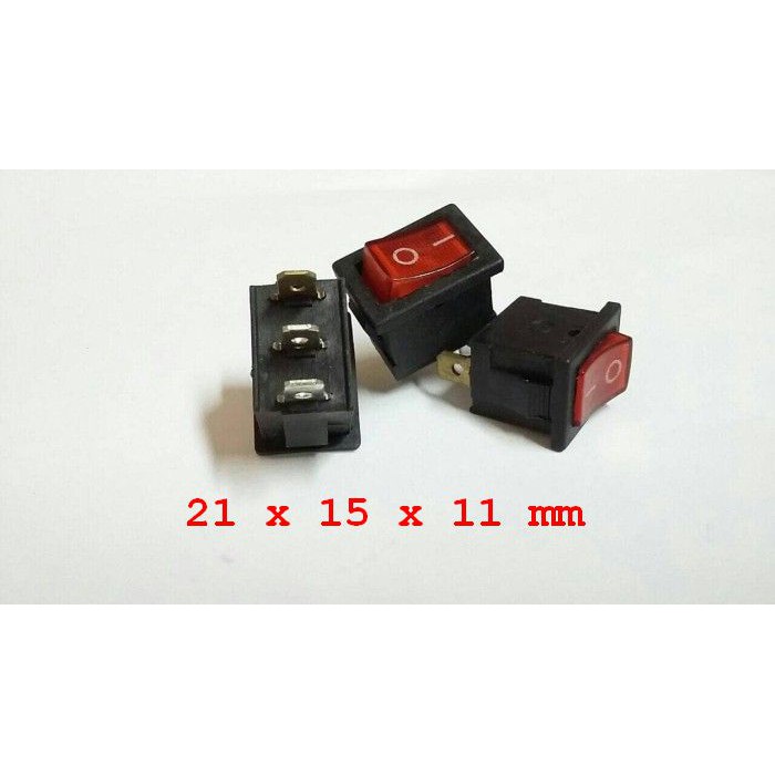 Jual Saklar rocker red light 3 pin | Shopee Indonesia
