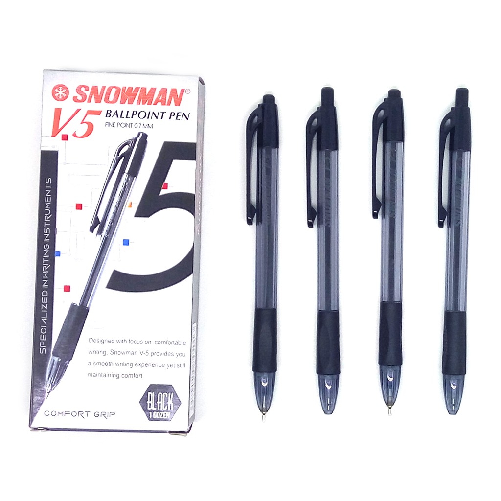 Jual Bolpoin Snowman V-5 0,7mm / pack 12pcs | Shopee Indonesia