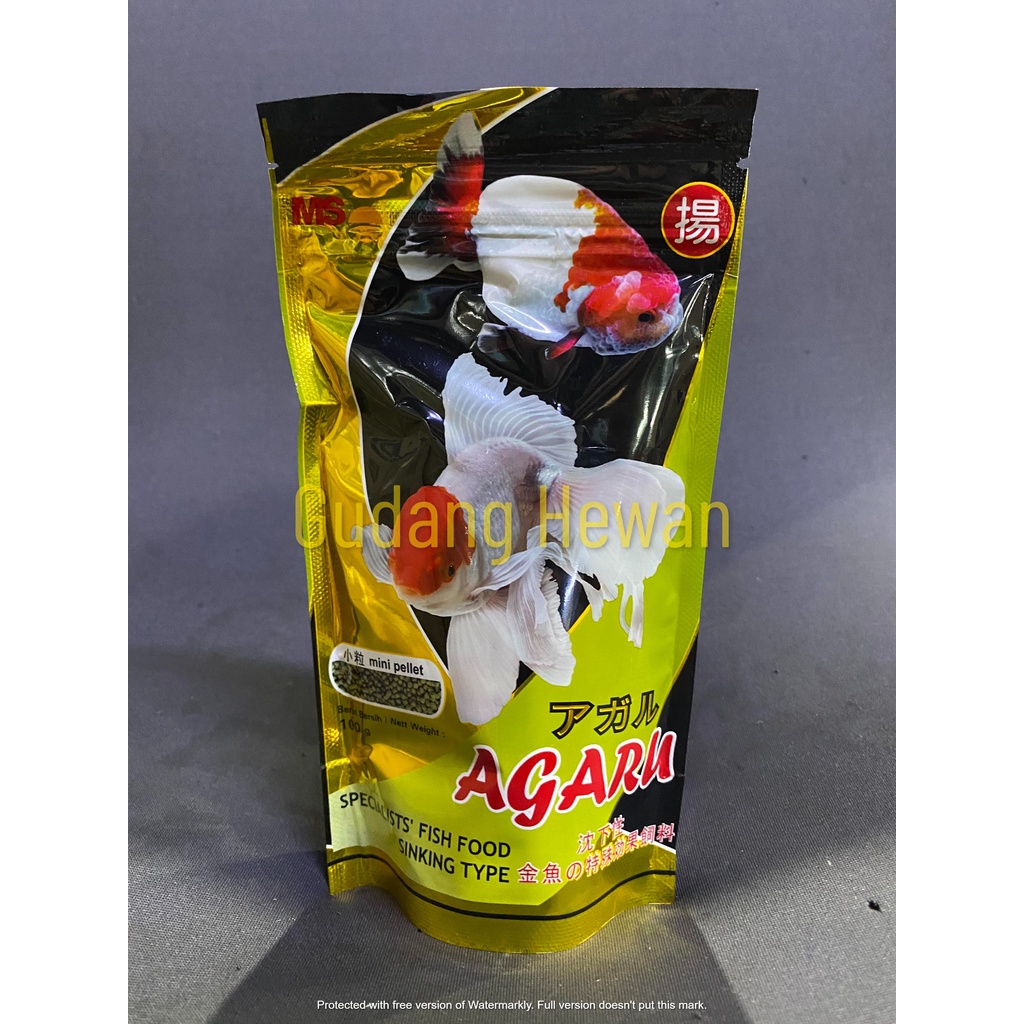 Jual AGARU 100GR - FLOATING/SINKING - PELET IKAN HIAS | Shopee Indonesia