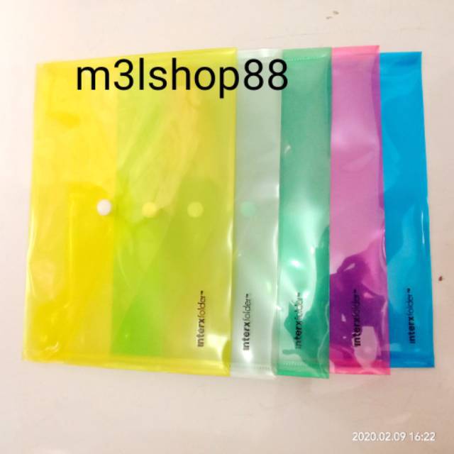 Jual Map kancing transparant A5 Inter x folder 17x24 cm (12 pcs ...