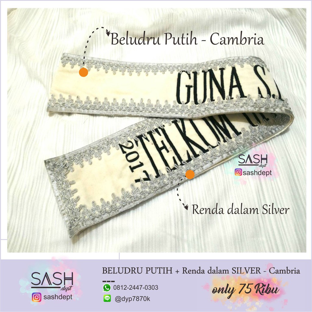 Jual Selempang Miss Universe Beludru + RENDA | Shopee Indonesia