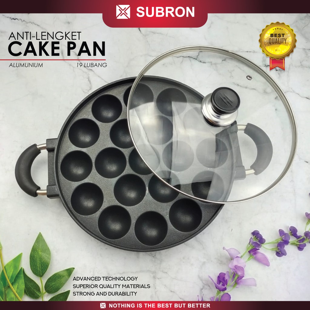 Jual SUBRON Cetakan Kue 12 Lubang 19 Lubang Cekung Martabak Mini Telur ...