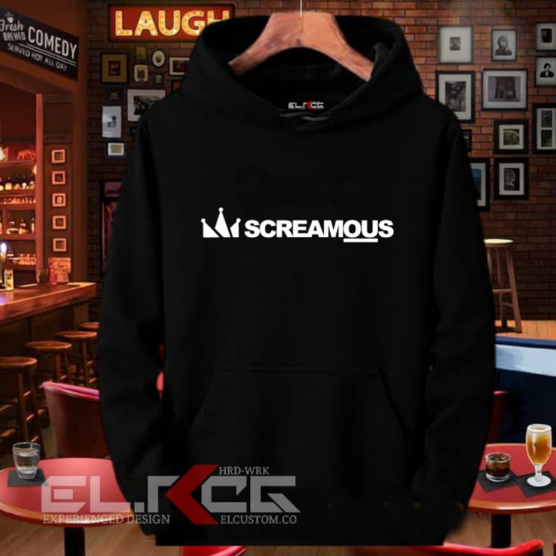 Jual XVNC DISTRO || JAKET SWEATER HOODIE UNISEX || SCREAMOUS ||BLACK LIMITED PREMIUM | SWITER ...