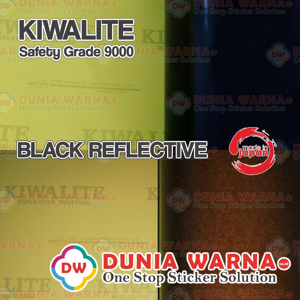 Jual KIWALITE Safety Grade 9000 BLACK Reflektif Hitam Flash Coklat ...