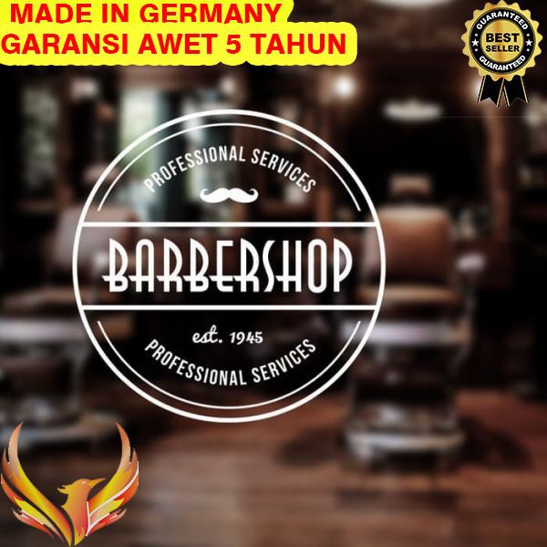 Jual TERMURAH Wall Sticker Kaca Vintage Barbershop 60x60 Sticker Pintu ...