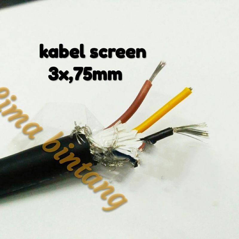 Jual kabel screen DATA isi 3 x 0,75mm per meter | Shopee Indonesia