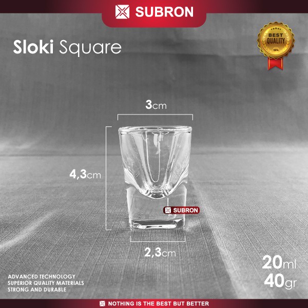Jual SUBRON Gelas Sloki Kaca Kecil One Shot Glass Minum Cantik Lucu ...