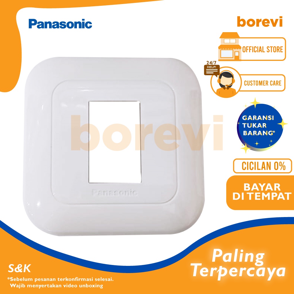 Jual SAKLAR PLAT PANASONIC WEJ 78019 W - PLATE 1 GANG 1 DEVICE | Shopee ...