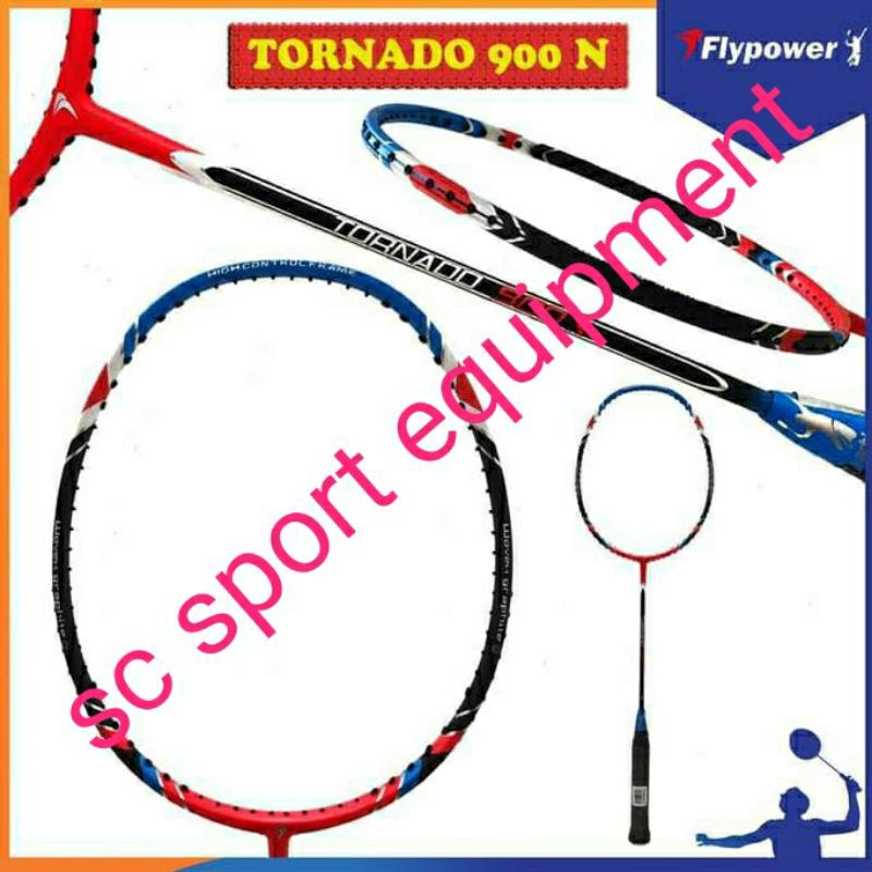 Jual Raket Flypower Tornado 900N/ 800 Original Free pasang senar ...