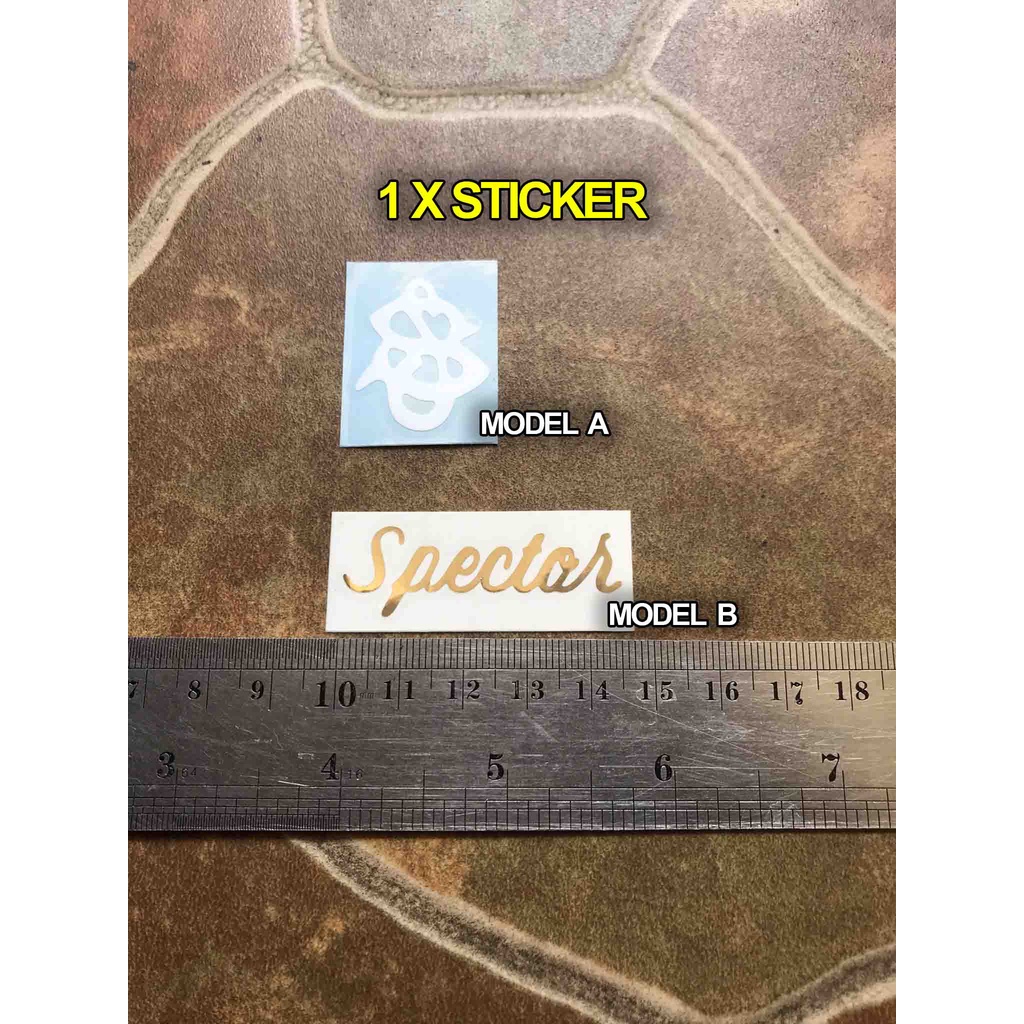 Jual Sticker Tempel Logo Bass Gitar Spector Headstock Elektrik Akustik ...