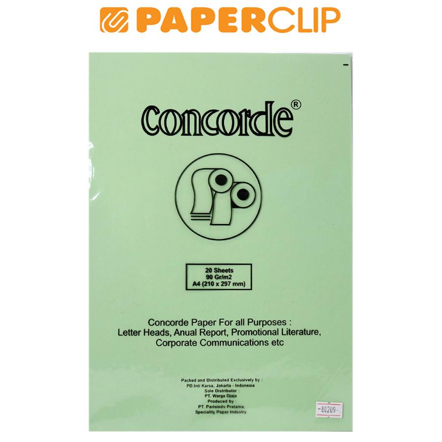 Jual KERTAS CONCORDE 80209 90G A4 ISI 20 | Shopee Indonesia
