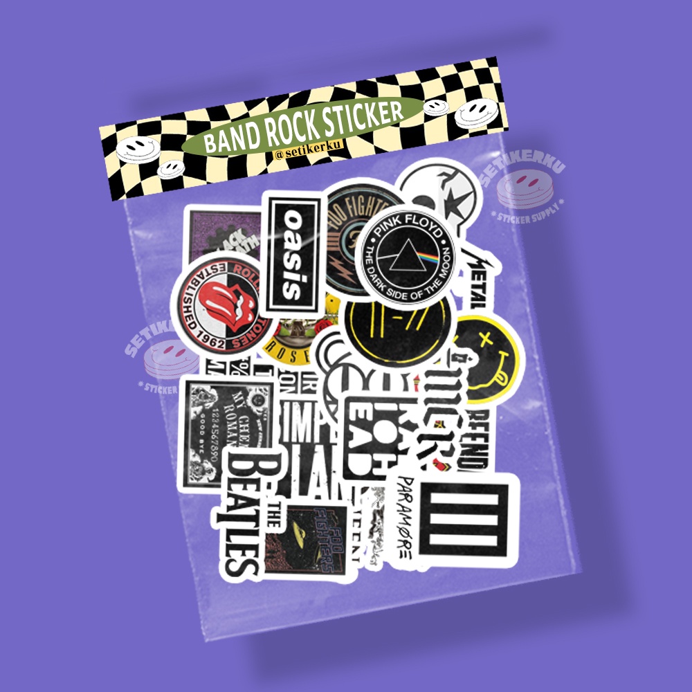 Jual Band Rock Sticker Pack A6 (15pcs) | Shopee Indonesia