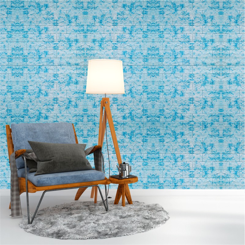 Jual Wallpaper 3D Modern Motif Gradasi Batik Simple Wallpaper busa ...