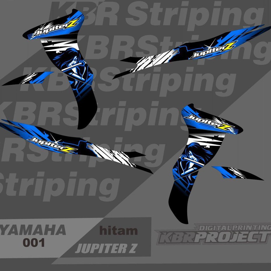 Jual (cod) stiker motor JUPITER Z BURHAN sticker variasi striping list ...