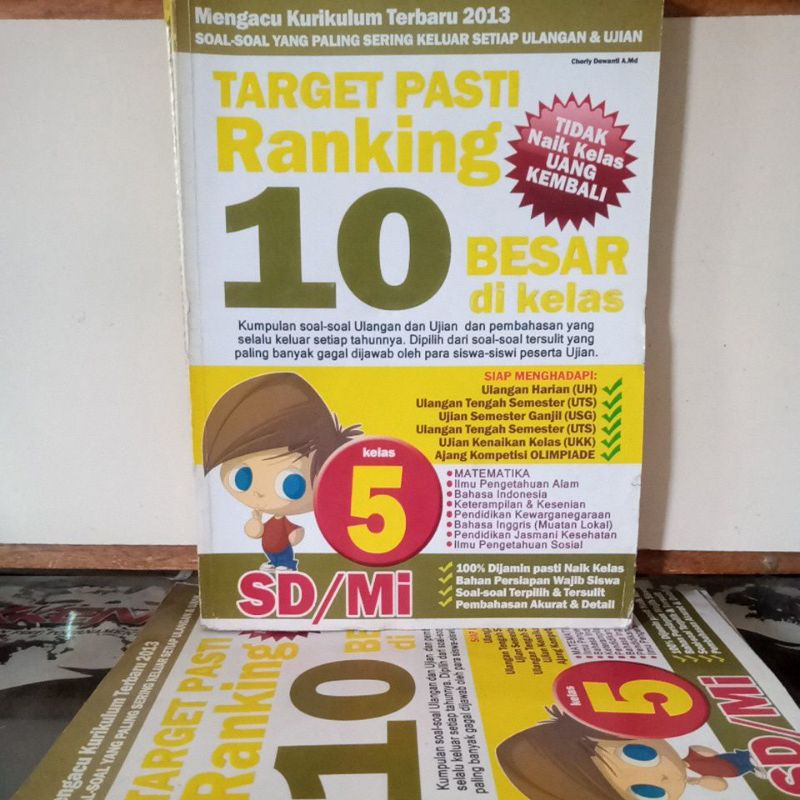 Jual Buku Bimbel - TARGET PASTI Rangking 10 BESAR di kelas SD/Mi Kelas ...