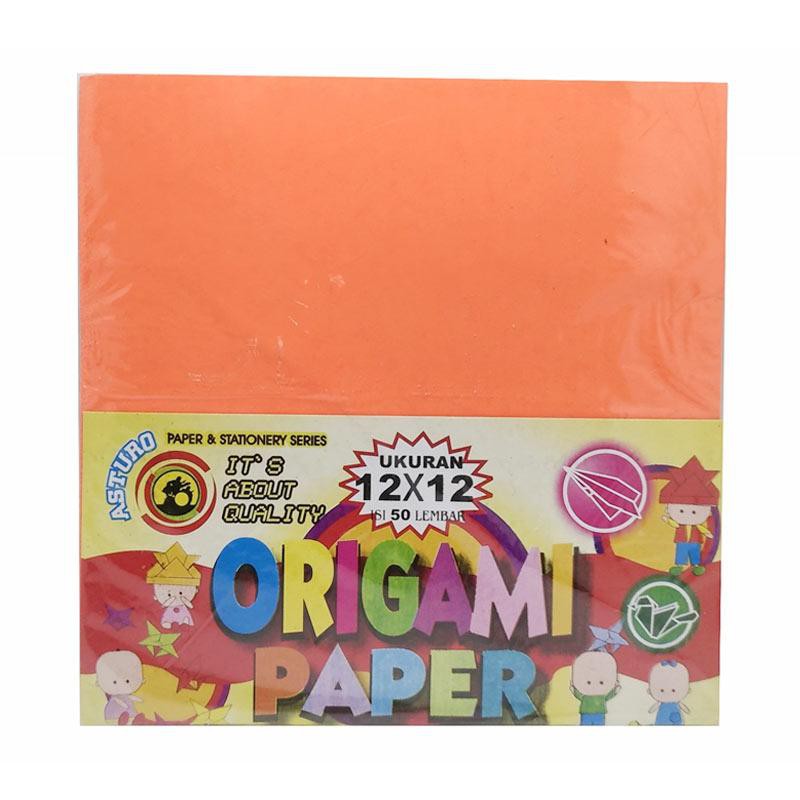 Jual Kertas Lipat Origami Paper 12x12 - Asturo 50 Lembar MURAH | Shopee ...