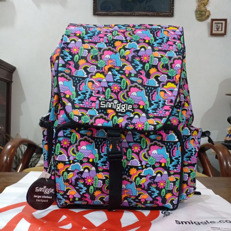 Jual Smiggle Bag Backpack Chelsea Glee Large original | Shopee Indonesia