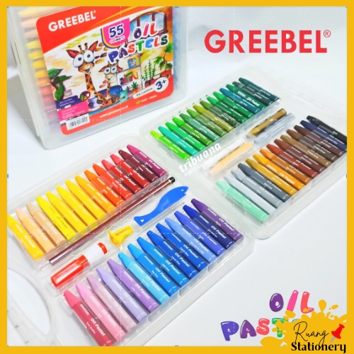 Jual Oil Pastel / Crayon by GREEBEL 55 / 48 / 36 / 24 / 18 Warna PP ...