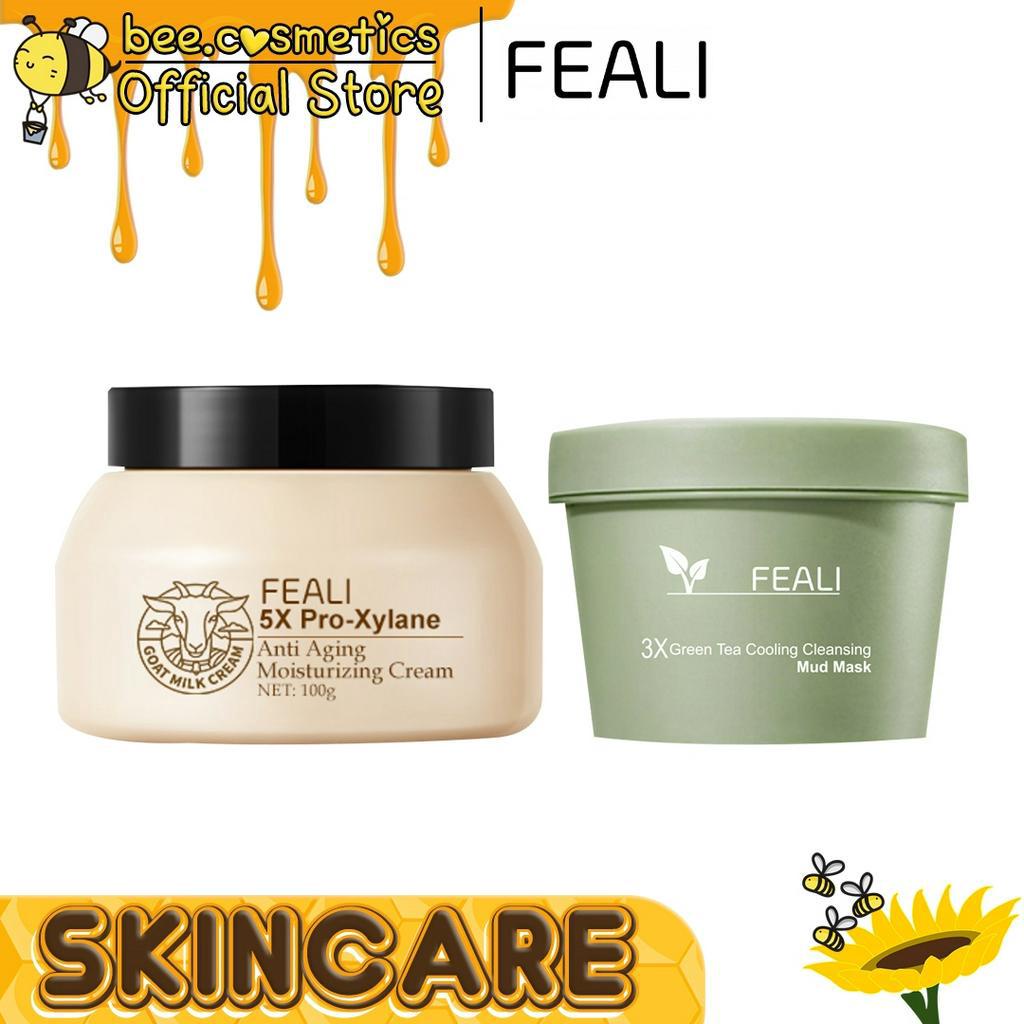 Jual FEALI SKINCARE SERIES ( CLAY MASK GREEN TEA / GOAT MILK ...