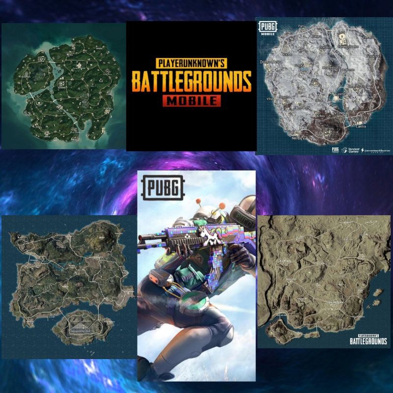 Jual poster PETA PUBG GAMES ( SATU PAKET ISI 6 POSTER ) | Shopee Indonesia
