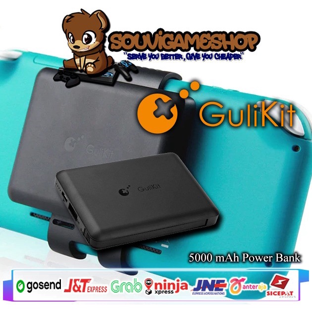 Jual PROMO !! Switch Lite Gulikit Detachable Back Mount Power Bank ...