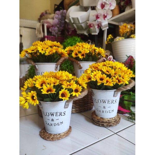 Jual Bunga vas kaleng/bonsai kaleng | Shopee Indonesia