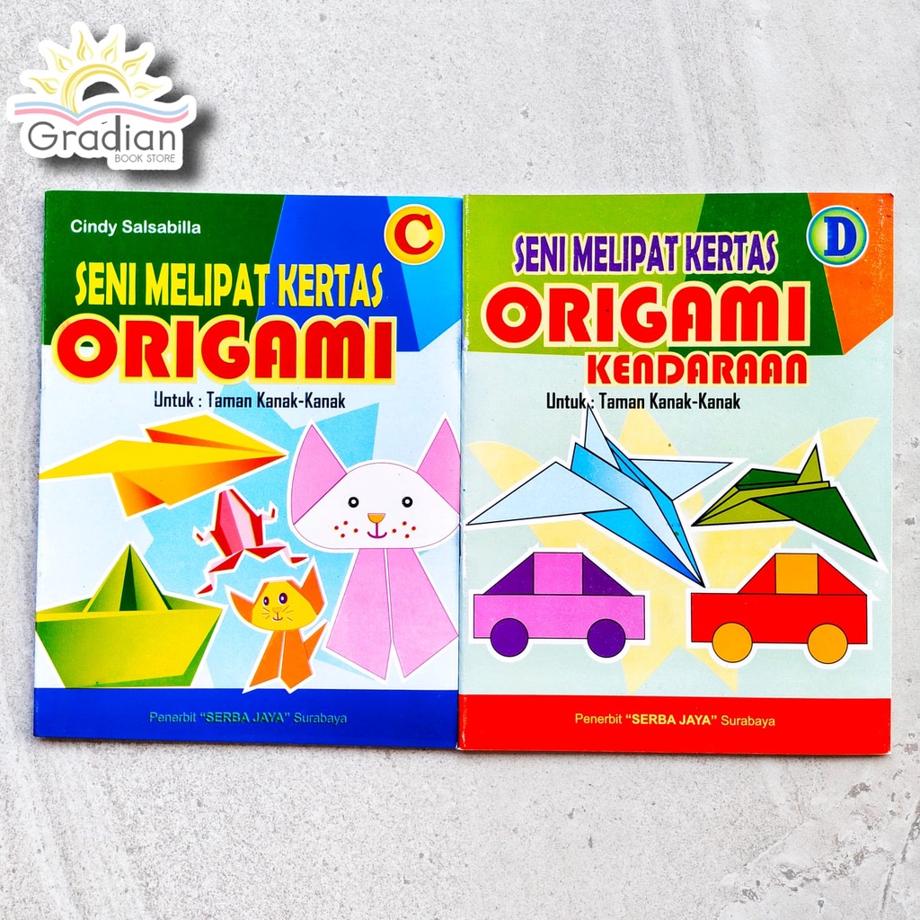 Jual BUKU SENI MELIPAT KERTAS ORIGAMI | Shopee Indonesia