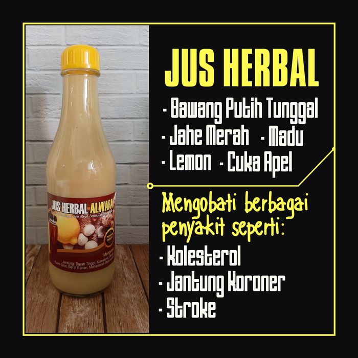 Jual Jus Bawang Putih Tunggal Obat Herbal Kolesterol Jantung Koroner ...