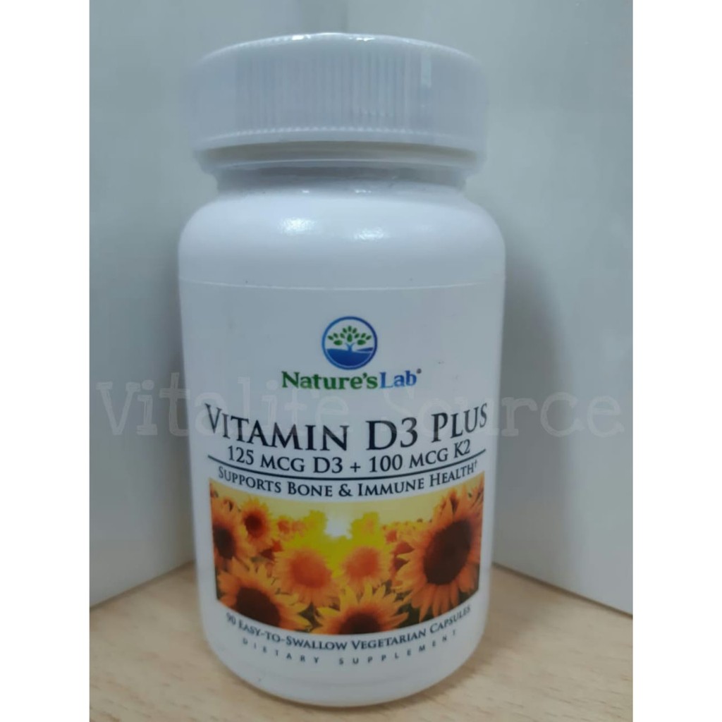 Jual HARGA PROMO Nature's Lab Vitamin D3 Plus,Dietary Supplement 90Capsules | Shopee Indonesia