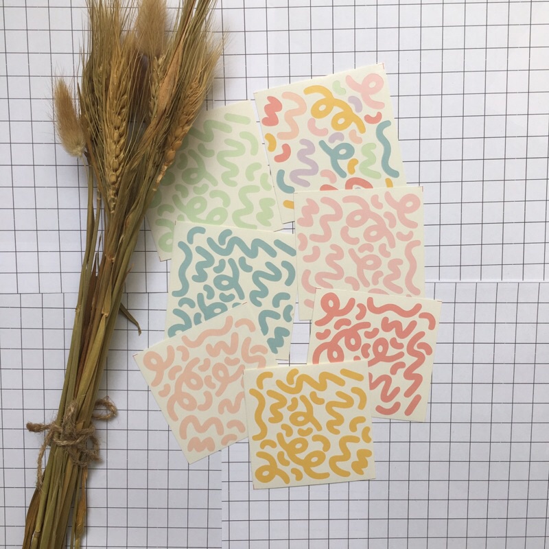Jual Mini sticker stiker mini kecil lucu aesthetic cute lucu deco ...