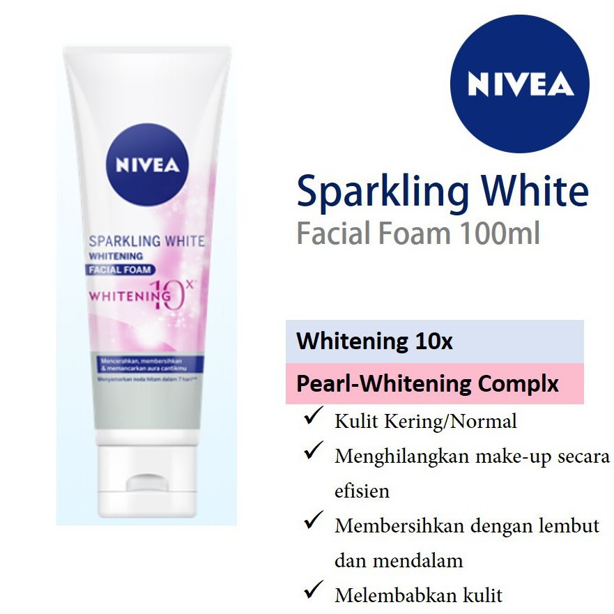 Nivea Sparkling White Whitening Facial Foam