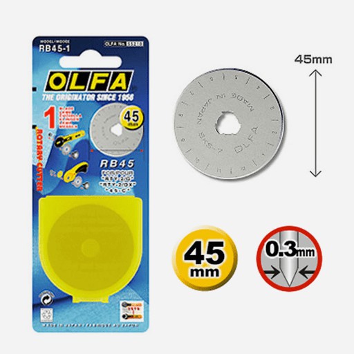 Jual OLFA RB45-10 Refill Rotary Cutter 45 mm RB-45 (10Pcs/pack) Spare Blade | Shopee Indonesia