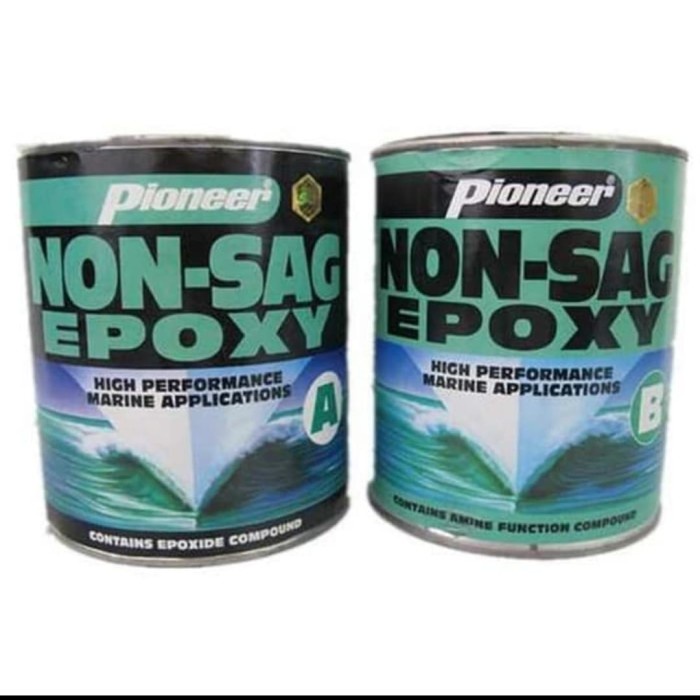 Jual Lem Philipine Non Sag Epoxy PIONEER Quart ( 1600 gsm + 1600 gsm ...