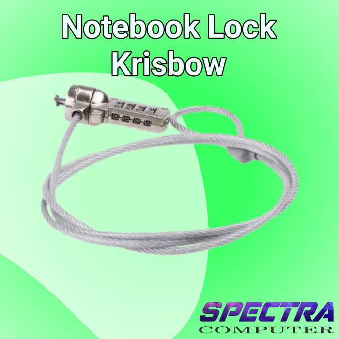 Jual Krisbow 4 Dial Notebook Combination Lock - Kunci Pengaman Laptop ...