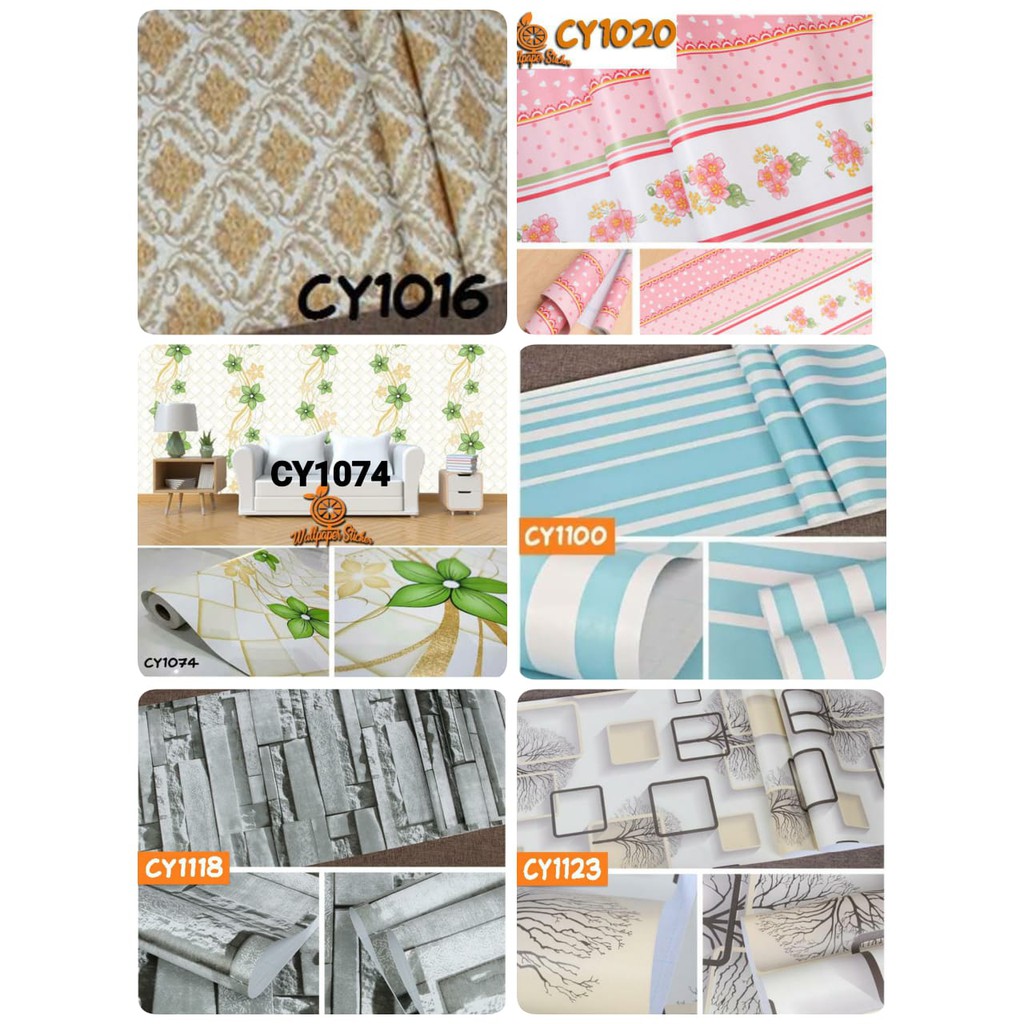 Jual WALLPAPER DINDING MOTIF STICKER 45cm X 10 M | Shopee Indonesia