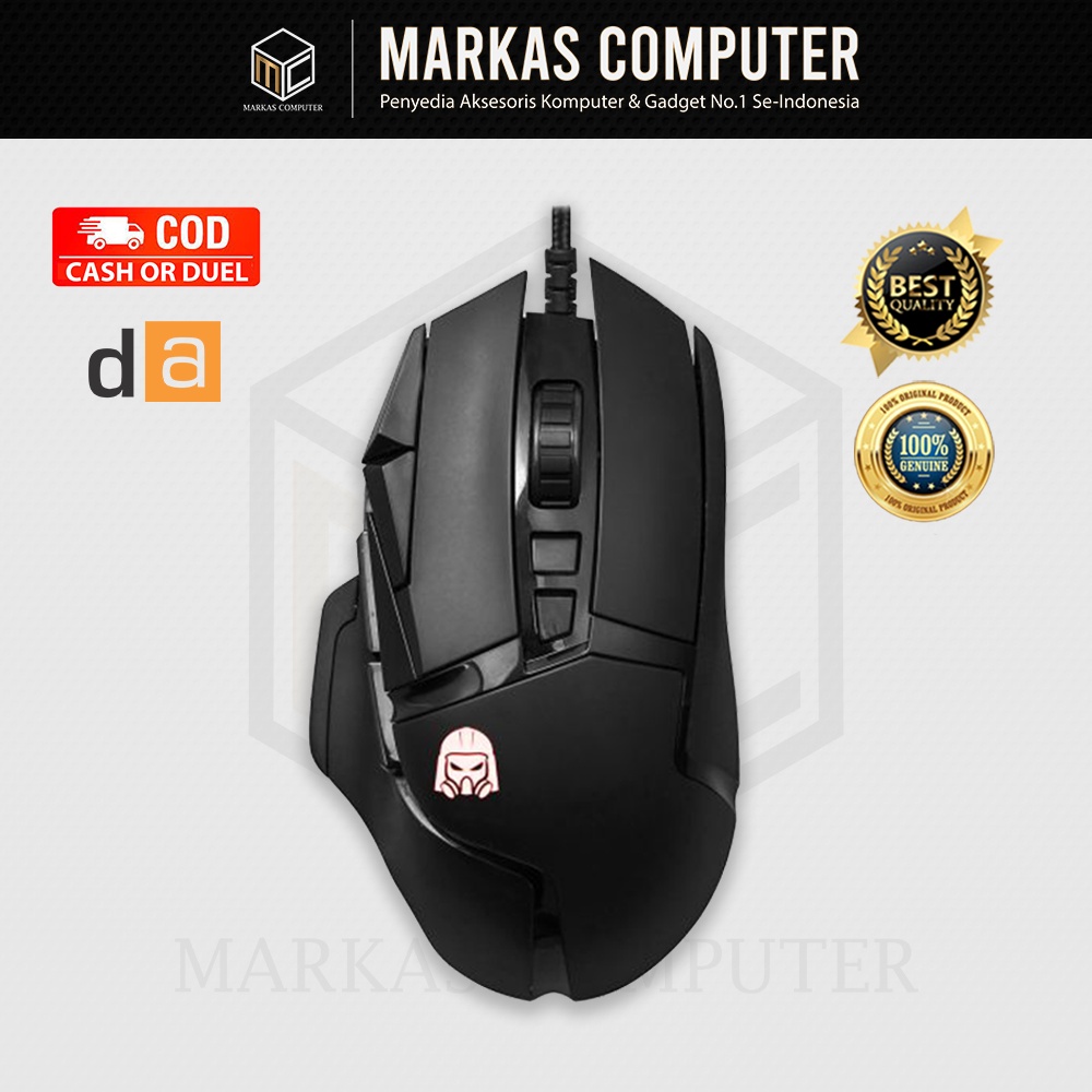 Jual Mouse Gaming Digital Alliance LUNA X2 RGB Ergonomic Design with ...