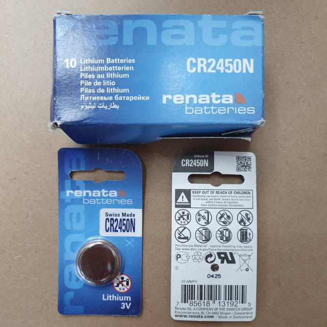 Jual Baterai Renata CR2450N Lithium 3V Original | Shopee Indonesia