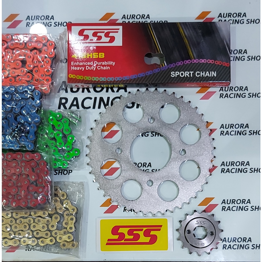 Jual Gear Set SSS New CB 150 R / CBR 150 R / Sonic 150 / GTR 150 / Verza / Mega Pro & Rantai SSS ...