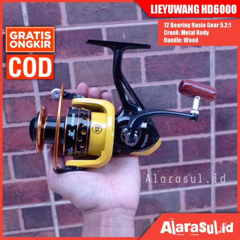 Jual Reel Pancing Rill Pancing Reel Pancing Gulungan LIEYUWANG HD6000 ...