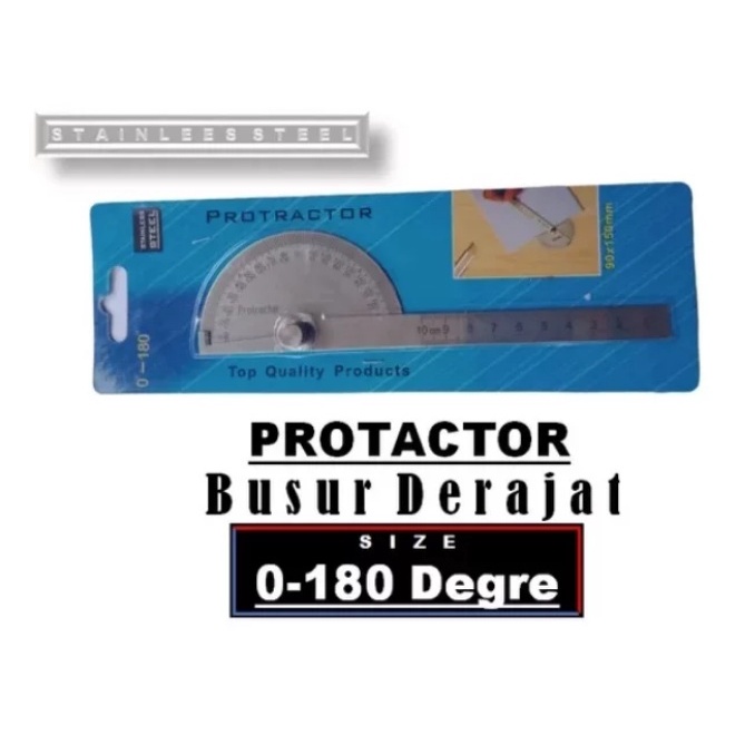 Jual Penggaris Busur Derajat Combi Stainless Steel Protractor JAPAN ...