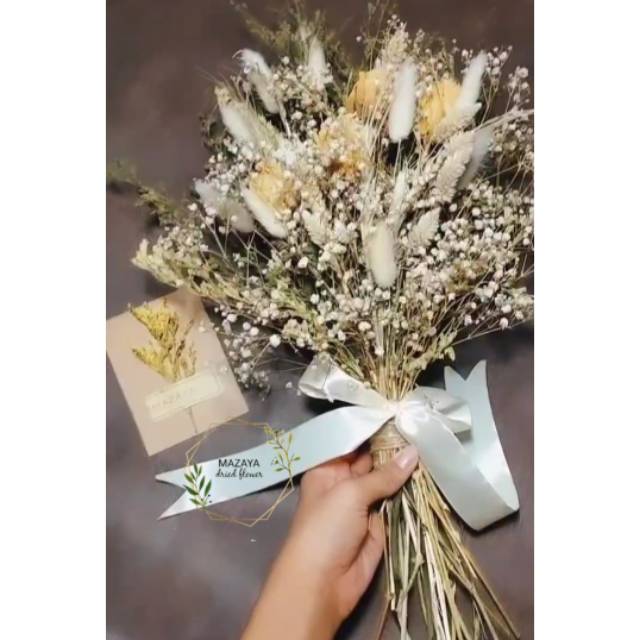 Jual LUXURY buket Rustic / buket bunga wisuda / buket bunga kering ...